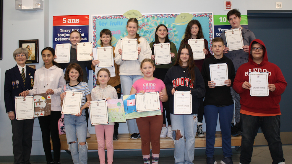 École Saint-Joseph students Shine in Royal Canadian Legion Contest ...