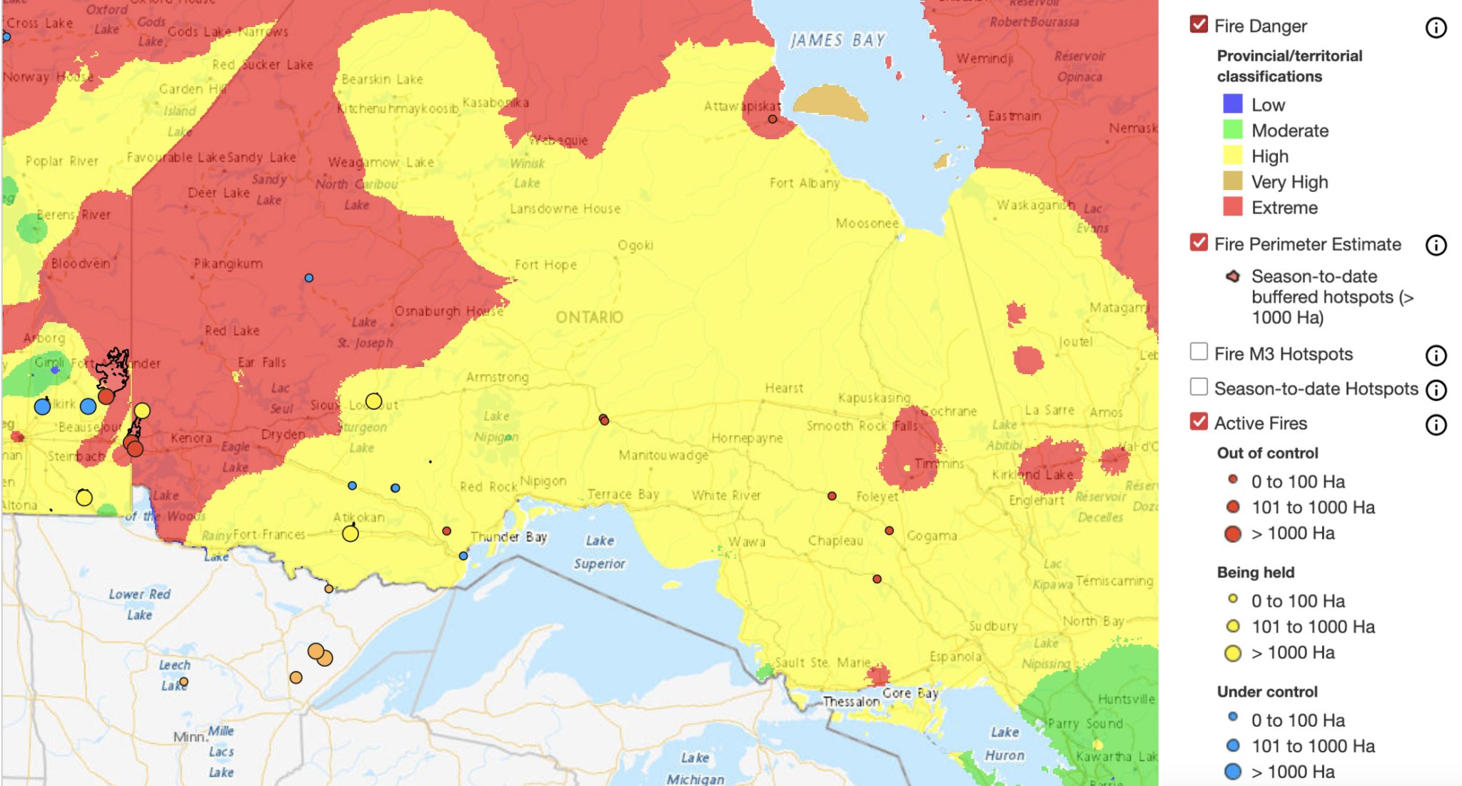 Northeast Forest Fire Region Update – May 27 – Wawa-news.com