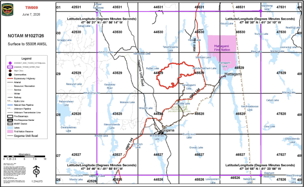 Northeast Forest Fire Region Update – June 12 – Wawa-news.com